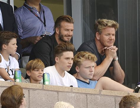Pictures Of Gordon Ramsay And David Beckham Popsugar Celebrity