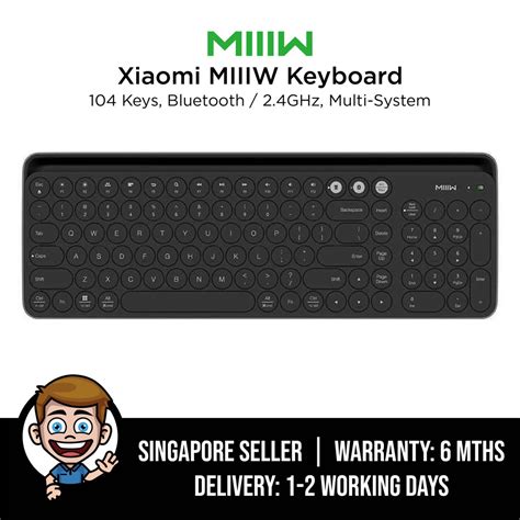 Miiiw Mwbk01 104 Keys 2 4ghz Wireless Bluetooth Keyboard Multi System Compatible Shopee