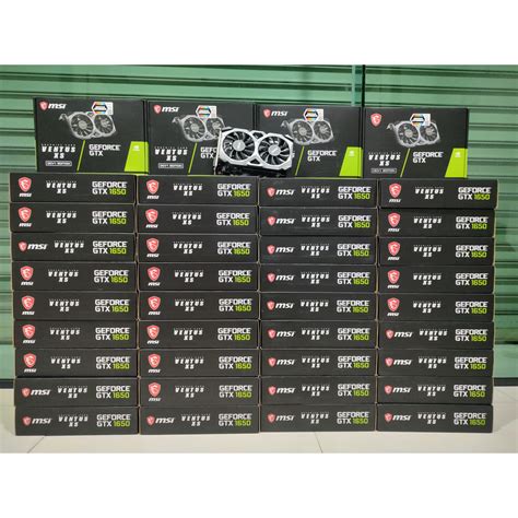 MSI VENTUS XS GTX 1650 4G ของใหม ประกน 3 ป Shopee Thailand