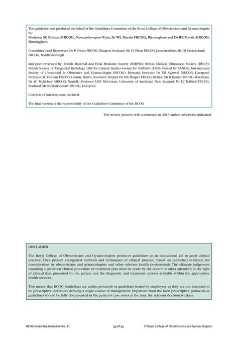 Iugr Rcog Guidelines Pdf