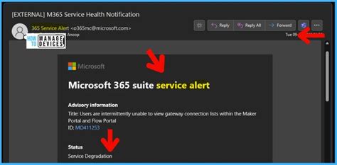 Get Email Alerts For Intune Outages Microsoft 365 Services Advisory