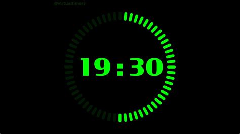19 Minutes And 30 Seconds Countdown Timer With Alarm And Progress