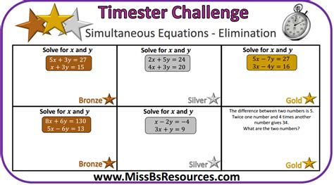 Simultaneous Equations Worksheet Ks3 With Answers Tessshebaylo