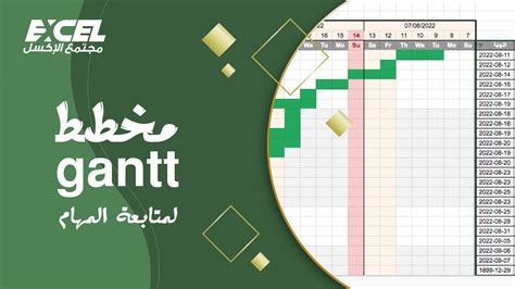 شرح نموذج مخطط Gantt في إكسل قوقل شيت مع رابط الملف مجاني Youtube