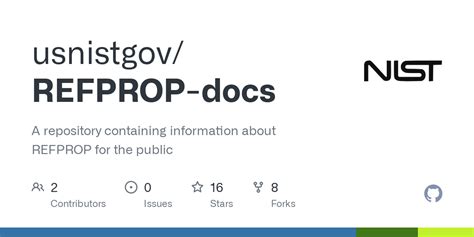 GitHub Usnistgov REFPROP Docs A Repository Containing Information About REFPROP For The Public