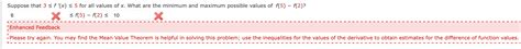 Solved Suppose That 3 Sf X 5 For All Values Of X What