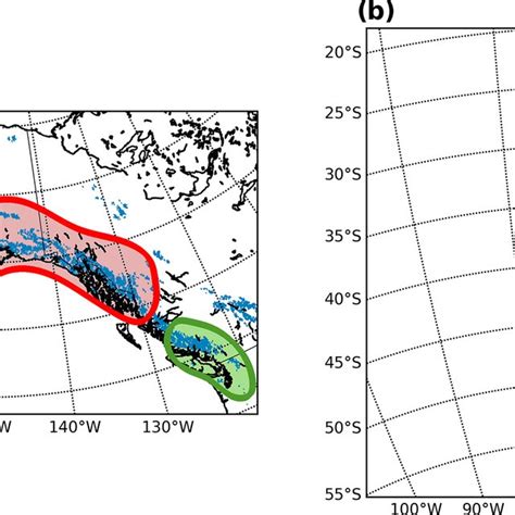 Surface Lateral Extent Of The Regions For Which The Underlying Earth