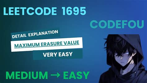 Leetcode 1695 Maximum Erasure Value Java And C Leetcode Potd