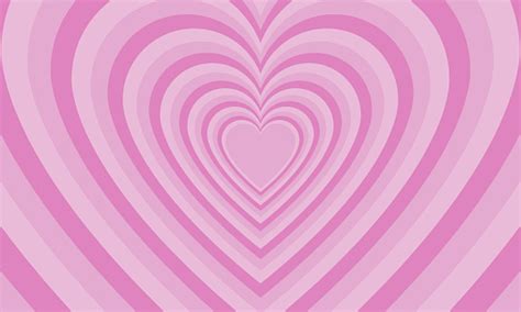 귀여운 그루비 심장 로맨틱한 배경 벽지 동심원 마음의 터널 벡터 일러스트 레이 션 최면에 대한 스톡 벡터 아트 및 기타 이미지 최면 하트 모양 강렬하고 밝은 색상