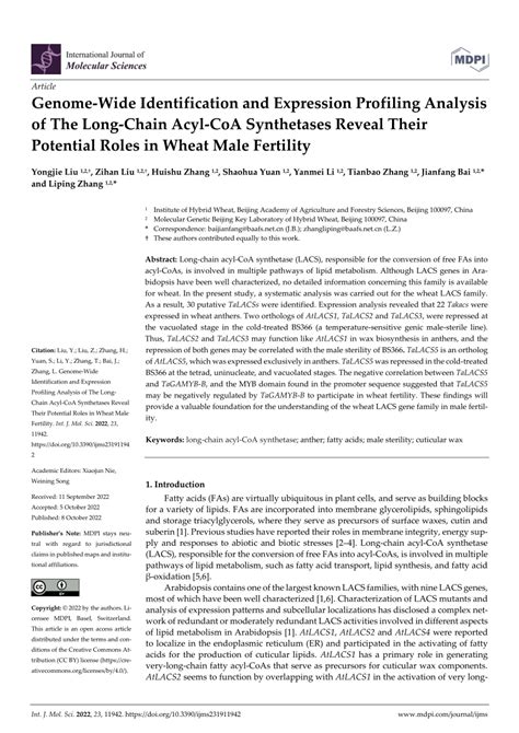 Pdf Genome Wide Identification And Expression Profiling Analysis Of