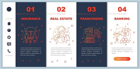 Premium Vector Franchising Onboarding Mobile App Page Screen Vector