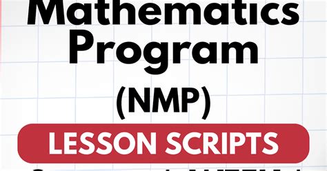 GRADE 2 National Mathematics Program NMP Lesson Scripts DepEd Click