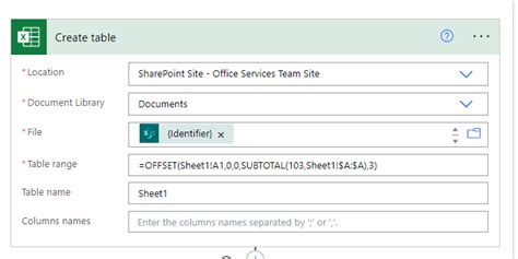 Read Rows In Excel Using Power Automate With Create Table Action