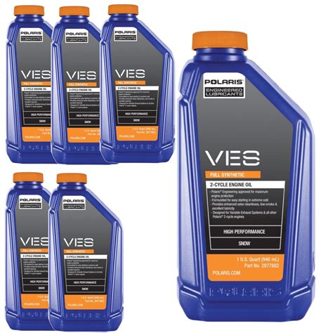 Polaris Genuine Ves Synthetic 2 Cycle Engine Oil 6 Quarts High