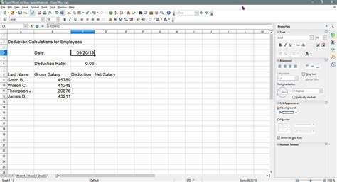 Open Office Calc Basic Spreadsheet Tutorial
