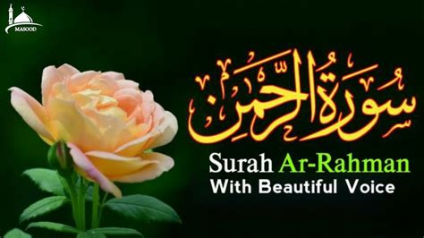 Surah Rahman Heart Touching Quran Recitation Beautiful Tilawat