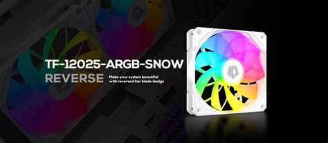 FAN CASE ID-COOLING TF-12025-ARGB SNOW REVERSE - Products | dvs_computer