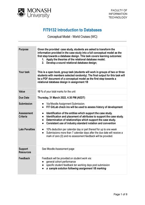 Fit Assignment A Specifications Information Technology Fit