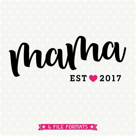 Gift For Mom First Mothers Day Svg New Mom Shirt Svg Mom Est 2017
