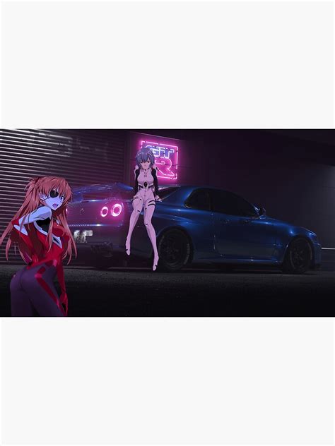 Jdm R34 Skylane Asuka Initial D Drift Asuka Rei Evangelion