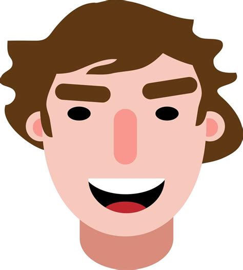 Boy With Longer Hair Illustration Vector On A White Background