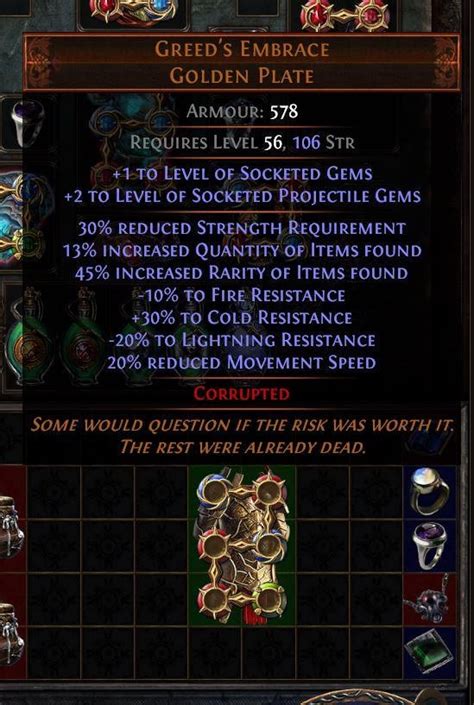 Looking For A Build Advice Using A Double Corrupted Greeds Embrace