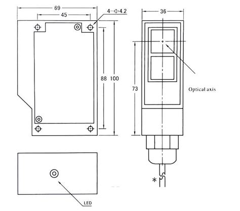 불투명 물체 검출 적외선 광전자 스위치 0 7m Diffuse Reflection Photoelectric Switch 0 7m