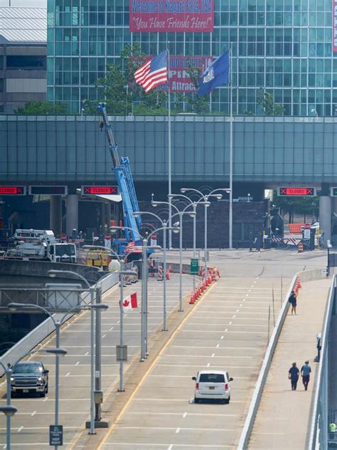 Vehicle Explosion On Niagara Falls Bridge That Connects Us And Canada