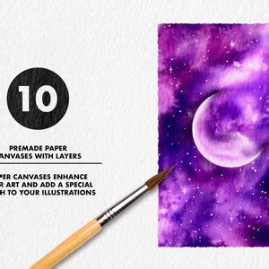 Procreate Paper Canvases 10 Premade Paper Files Cold Pressed