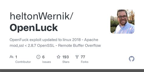 Github Heltonwernik Openluck Openfuck Exploit Updated To Linux