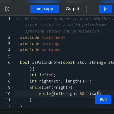 How To Write A C Program To Check Whether Given String Is Valid Palindrome Youtube