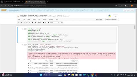 Completion Of Codsoft Internship Task 1 Vaishnav Barbade Posted On