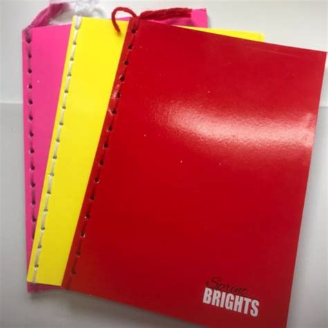 【ready Stock】 ♡spiral Notebook With Yarn Neon Colors Lazada Ph