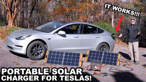 Charge Tesla With Portable Solar Panels Machinery Guides