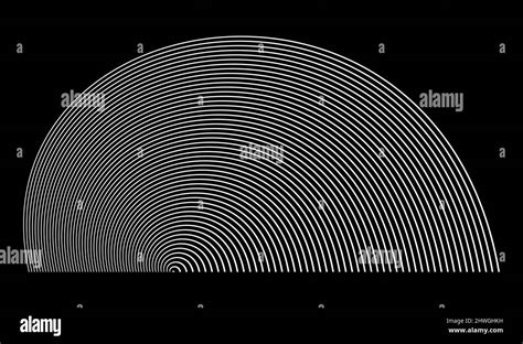 Bent Abstract Curved Lines Stripes Element Stock Vector Illustration