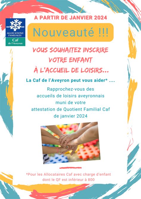 CAF Vous Souhaitez Inscrire Votre Enfant En Accueil De Loisirs La Caf Peut Vous Aider