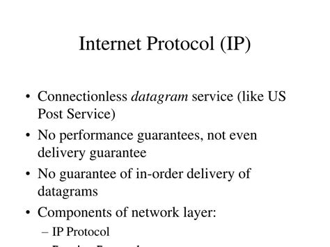 PPT Part IV Network Layer Protocols PowerPoint Presentation Free