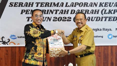 Pemprov Kalteng Serahkan LKPD Lebih Awal Kepala Perwakilan BPK RI