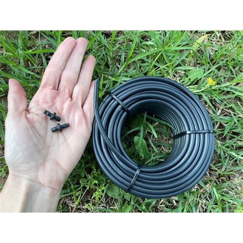 Conector Unión Microtubo 4 mm para riego por goteo 50 Unidades