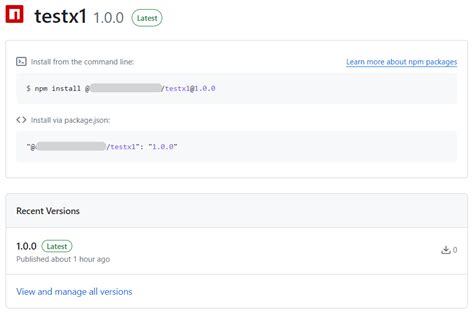 Github Packagesをとりあえず動かす