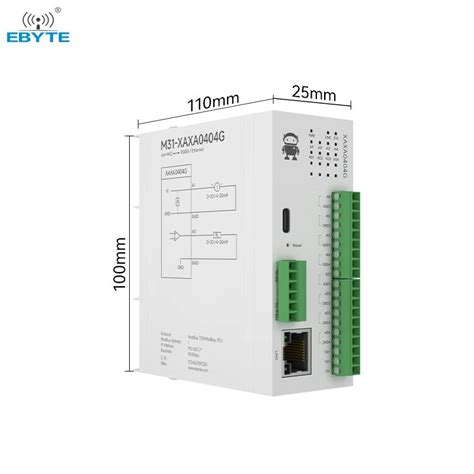 Ebyte 4ai4ao M31 Xaxa0404g Host Support Modbus Tcprtu Rj45rs485