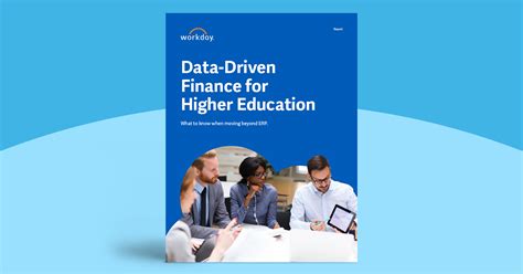 Data Driven Finance For Higher Education Workday
