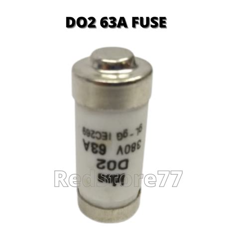 63a Do2 Cartridge Fuse For Switch Fuse Carrier Main Switch Fuse Cartridge Fuse 63a Shopee
