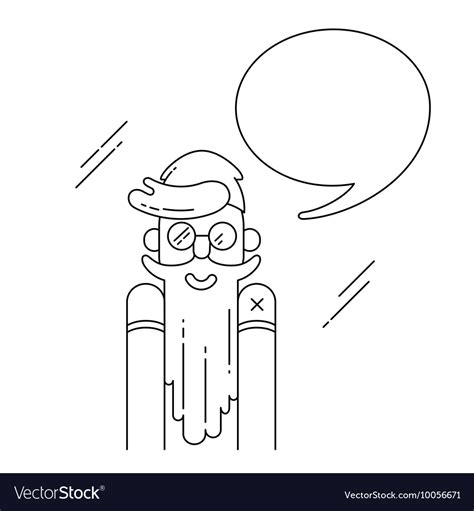 Hipster Royalty Free Vector Image Vectorstock