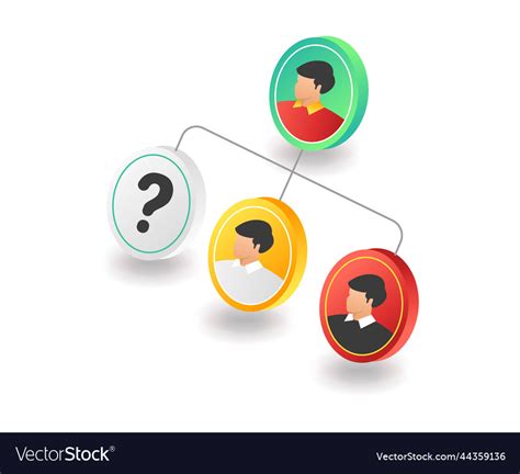 Flat Isometric Concept Looking For New Royalty Free Vector