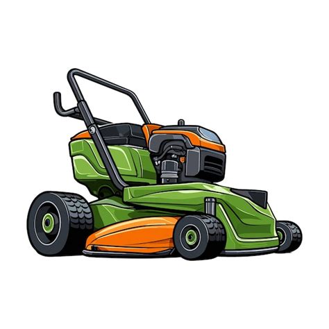 Premium Vector Lawn Mower Grass Cutting Machine Vector