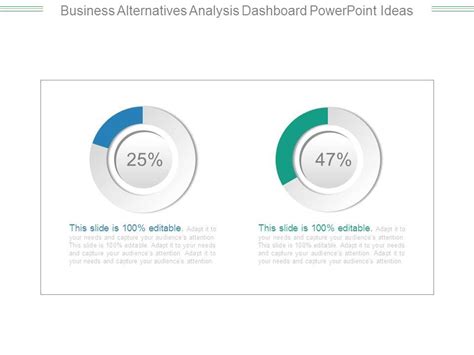 Business Alternatives Analysis Dashboard Powerpoint Ideas