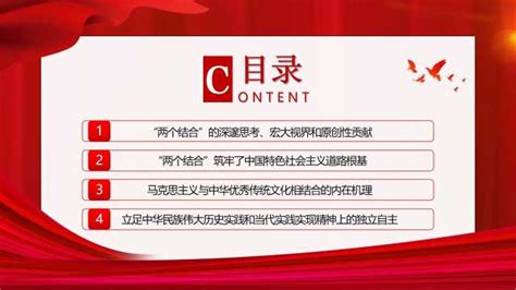 两个结合的丰富内涵和内在机理ppt模板20230903 完整ppt