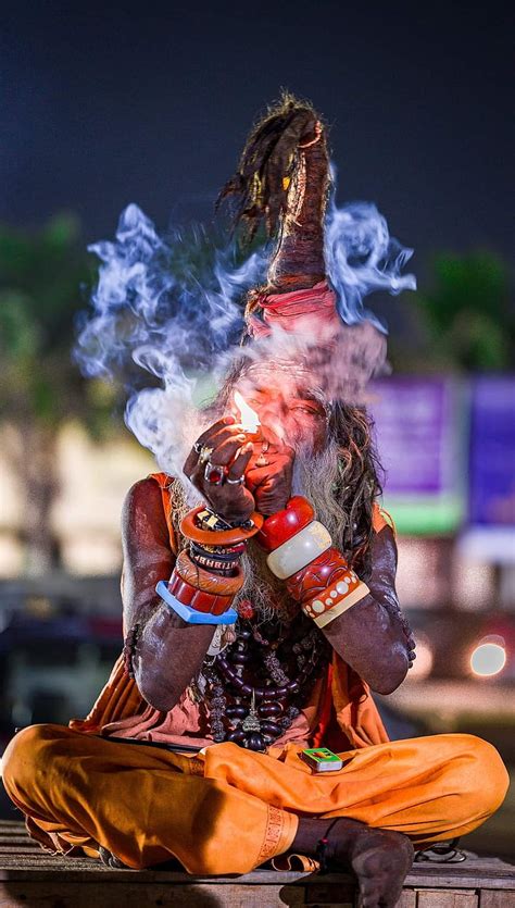 Aghori Baba With Chilam
