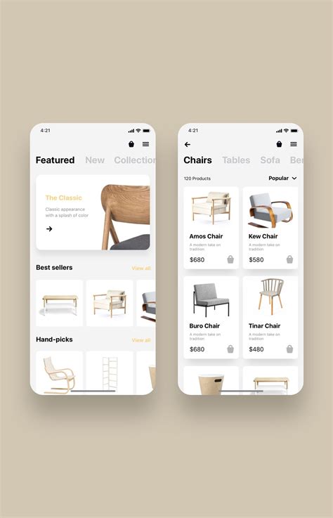 Homecraft App Ui Kit Delicate Ui Design Templates For Ecommerce